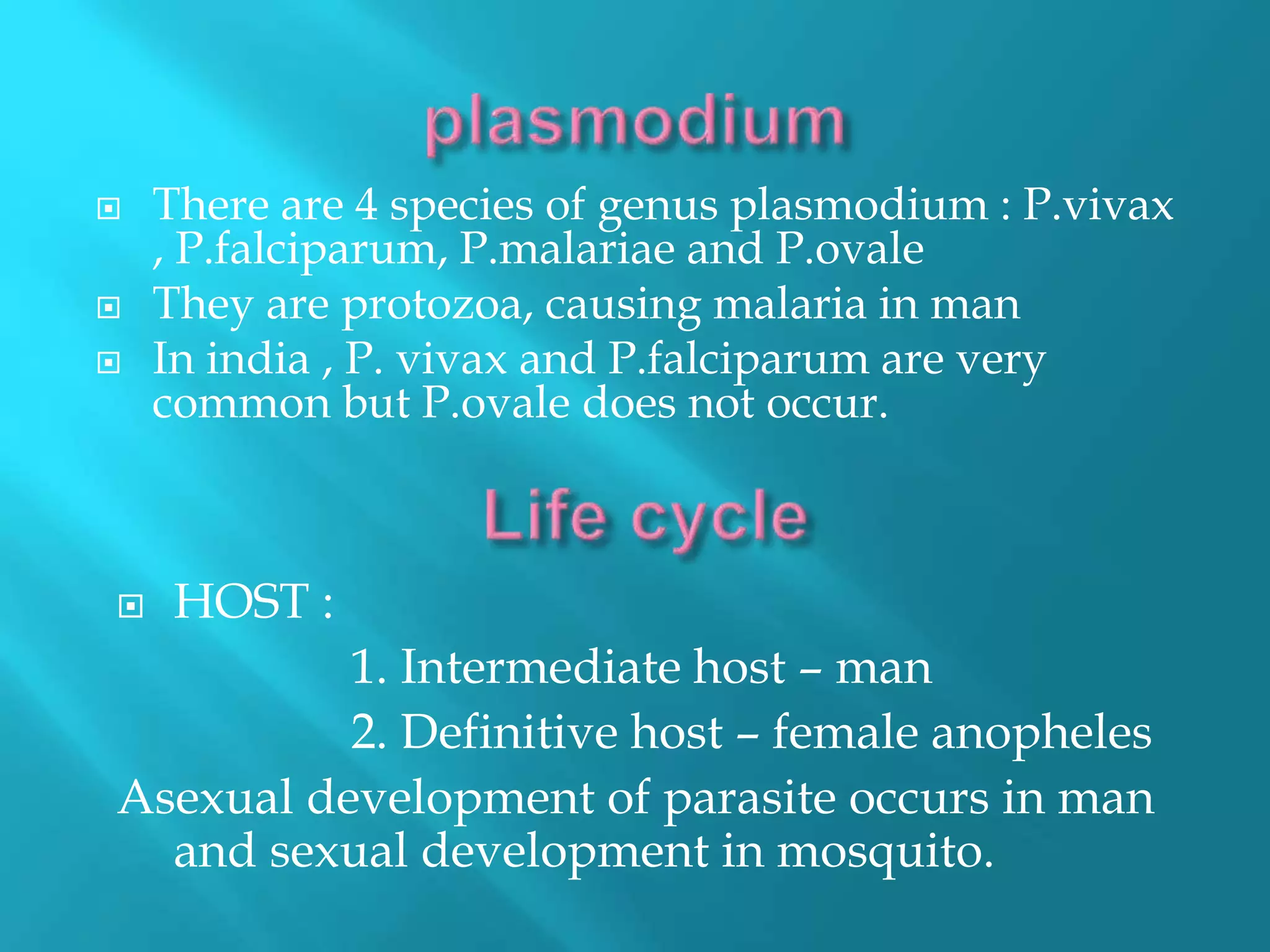 Parasitology (plasmodium) | PPTX | Blood Disorders | Diseases and ...