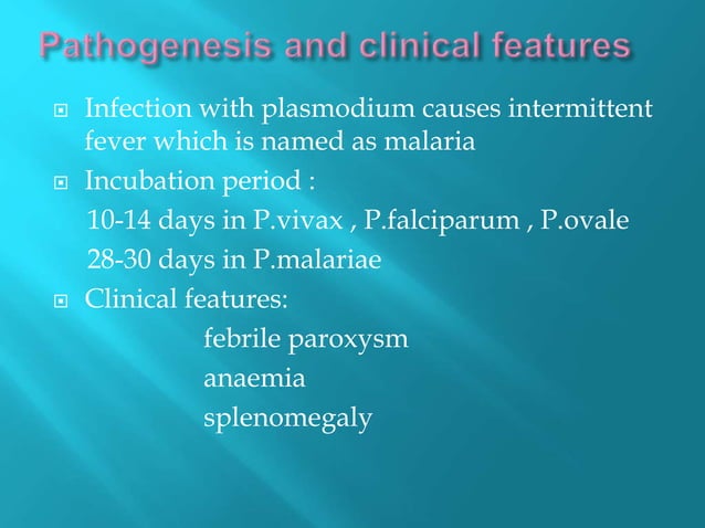 Parasitology (plasmodium) | PPTX | Blood Disorders | Diseases and Conditions