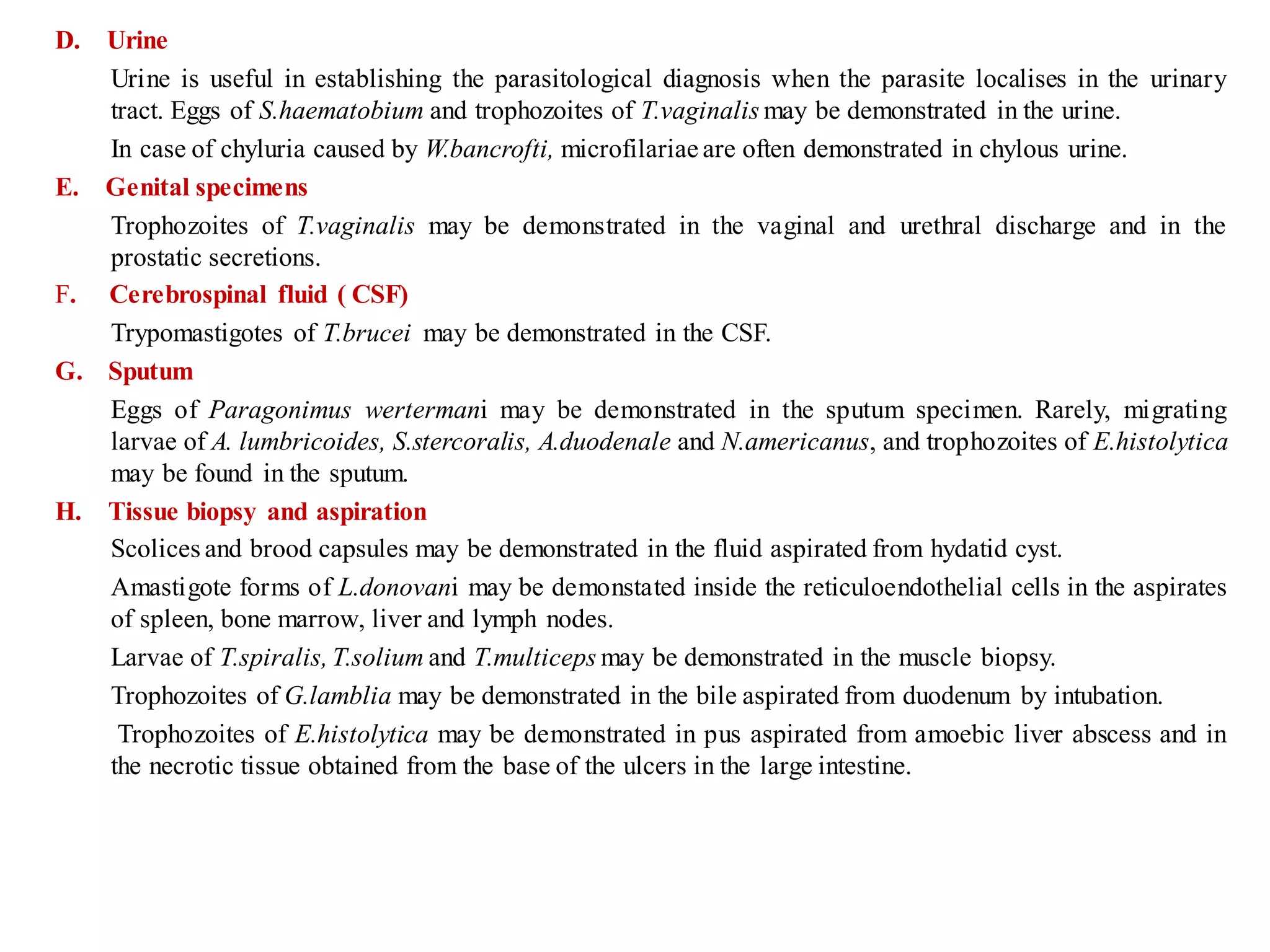 Parasitology | PDF