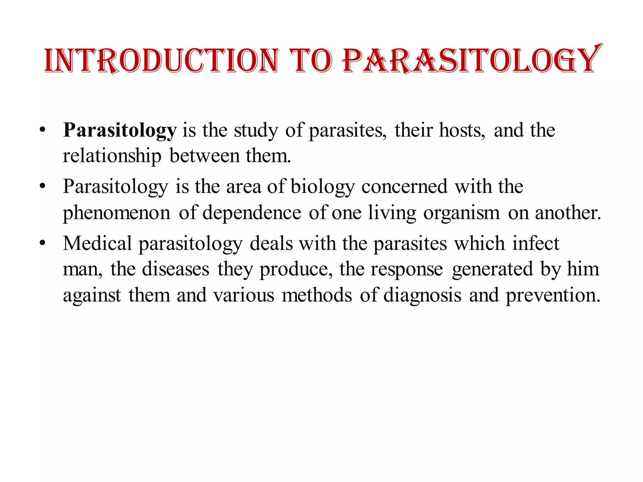 Parasitology | PDF