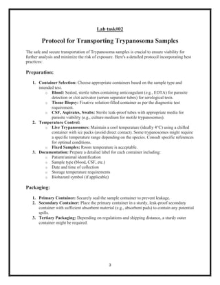 parasitology trypanosma species, sleeping sickness | PDF | Infectious ...