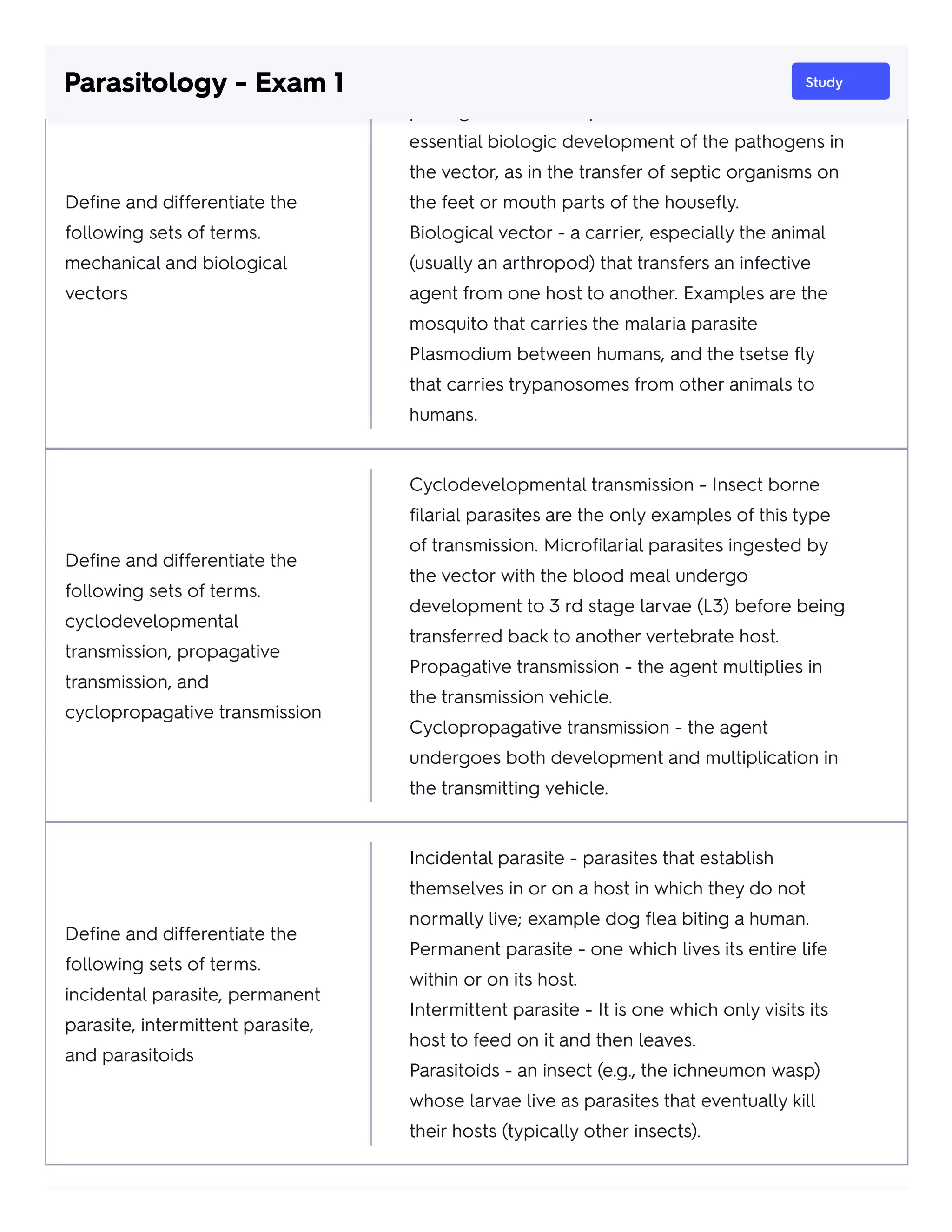 Parasitology - Exam 1 Flashcards _ Quizlet.pdf