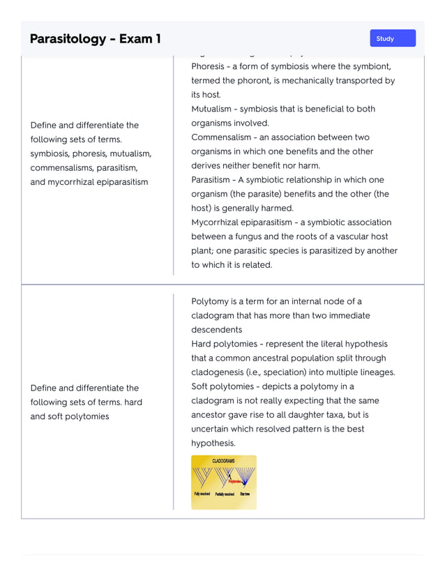 Parasitology - Exam 1 Flashcards _ Quizlet.pdf | Infectious Diseases ...