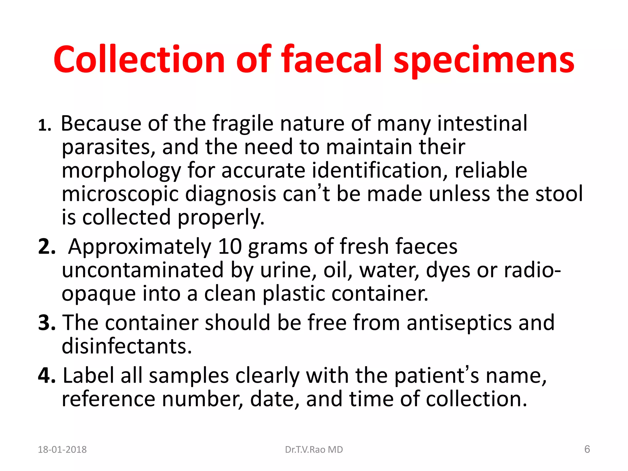 Parasitology Basic Identification methods | PPTX