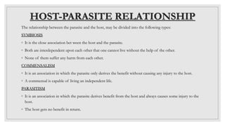 Parasitology introduction | PPTX