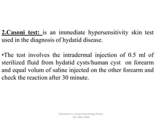 Parasitology paractice: Quantitative fecal Methods and Blood smear ...