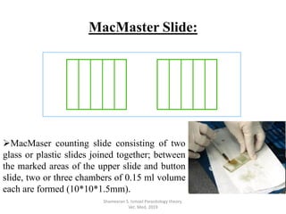 Parasitology paractice: Quantitative fecal Methods and Blood smear ...