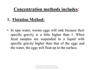 Parasitology practice Lecture 3/Health Science | PPT