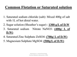 Parasitology practice Lecture 3/Health Science | PPT