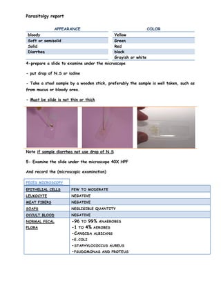 Parasitology report | PDF