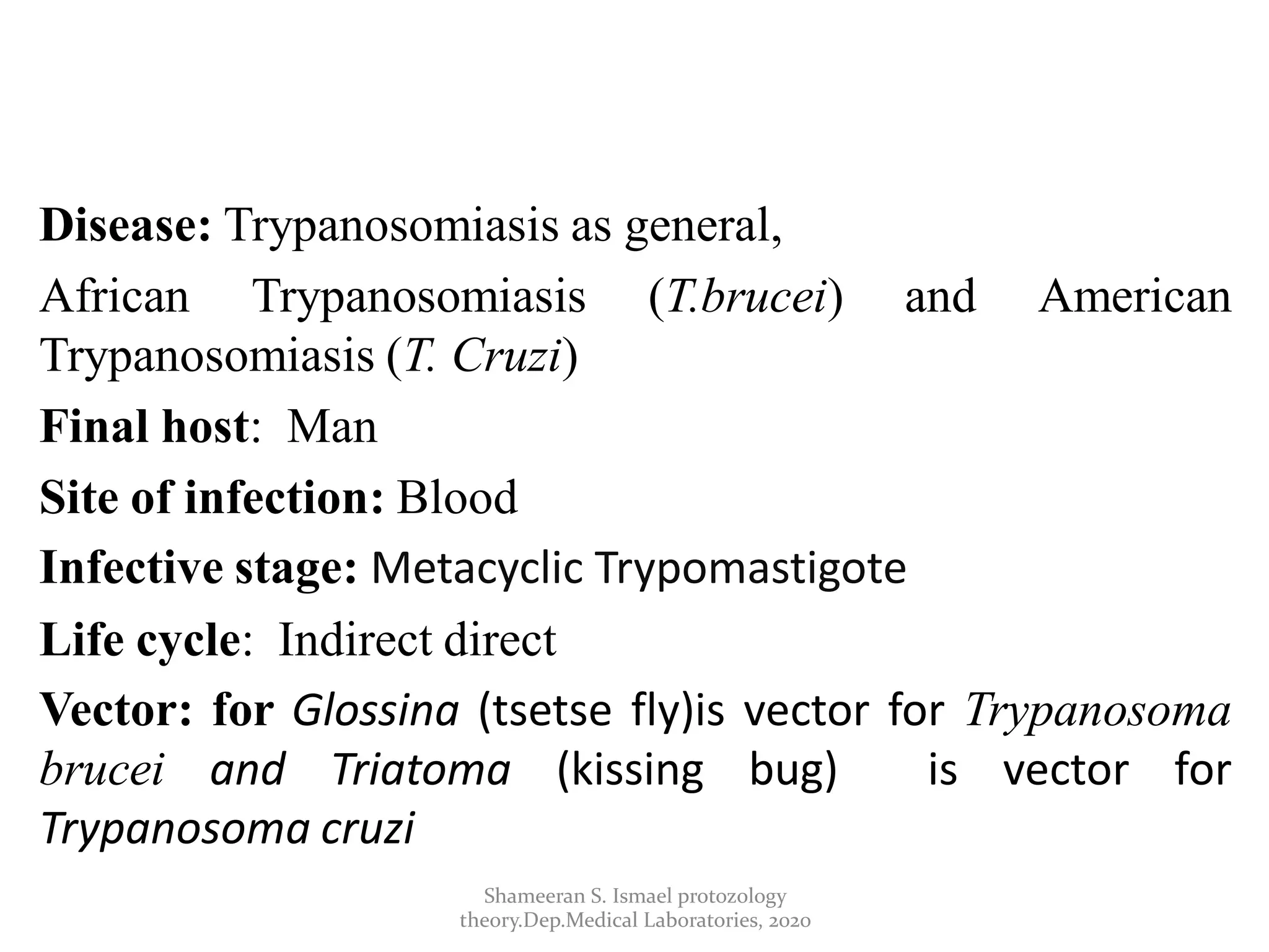 Trypanosomiasis | PDF