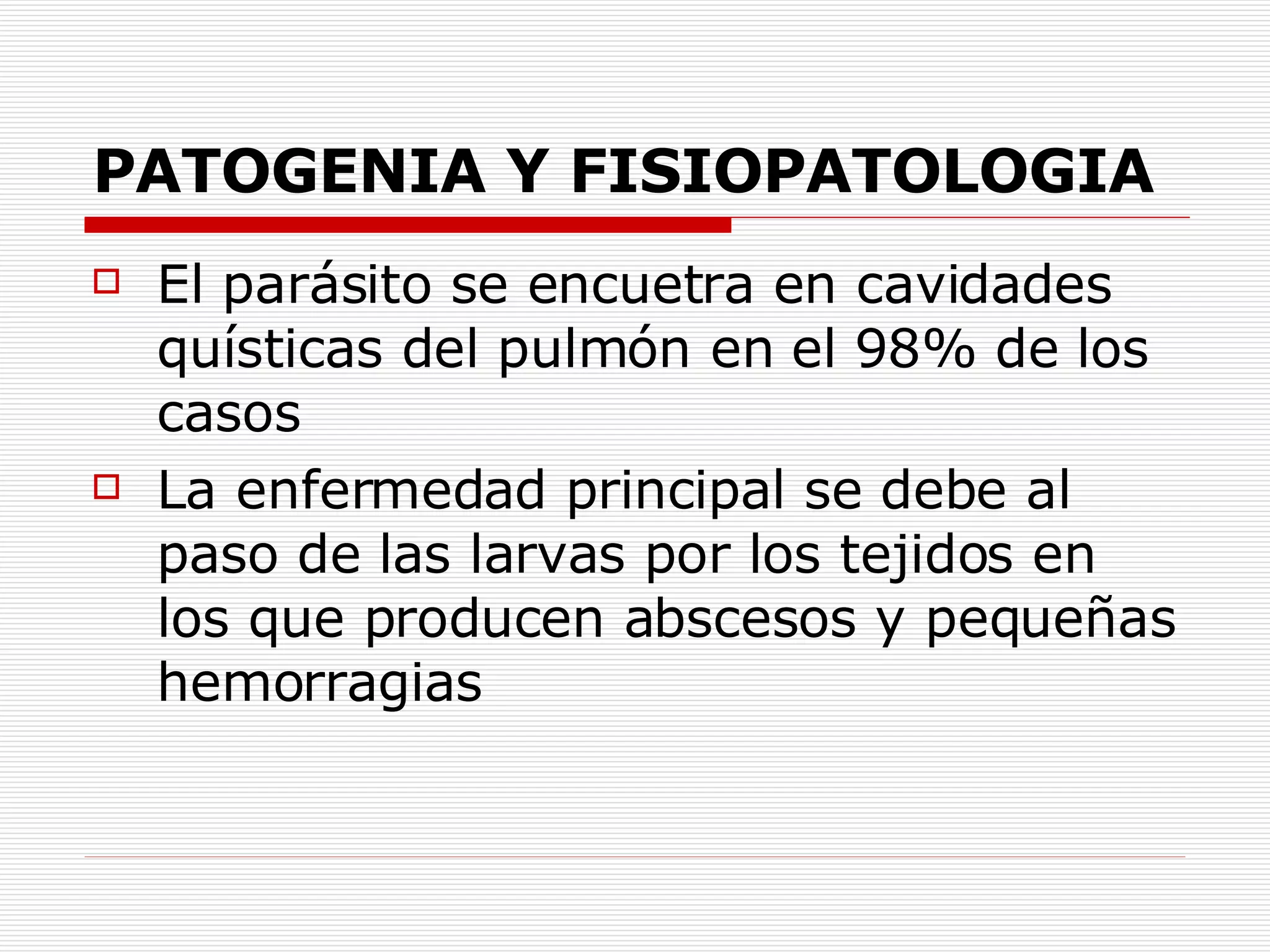 Parasitosis Pulmonar Tucienciamedic Ppt