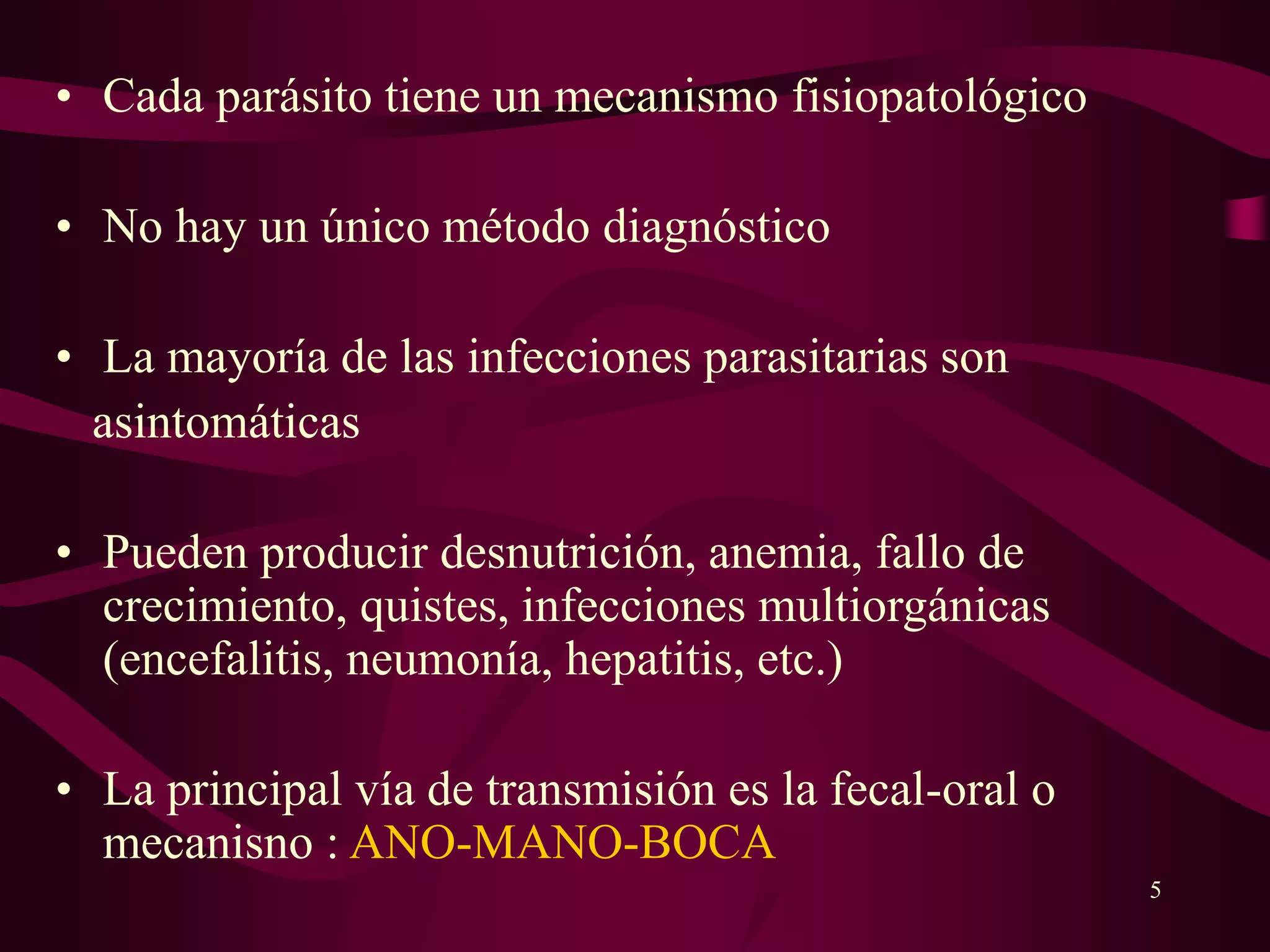 Parasitosis_infancia.ppt | Infectious Diseases | Diseases and Conditions