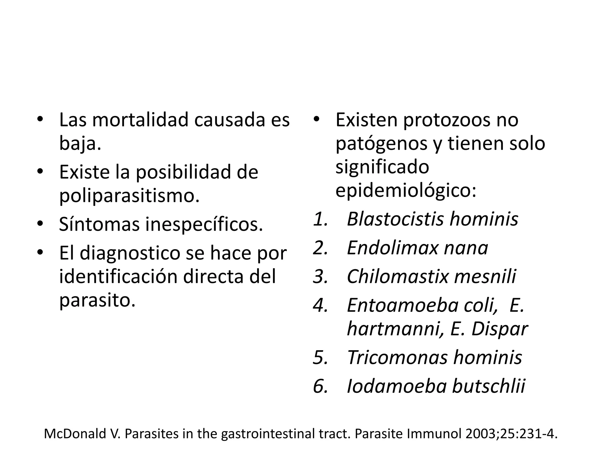 Parasitosis intestinal | PPT