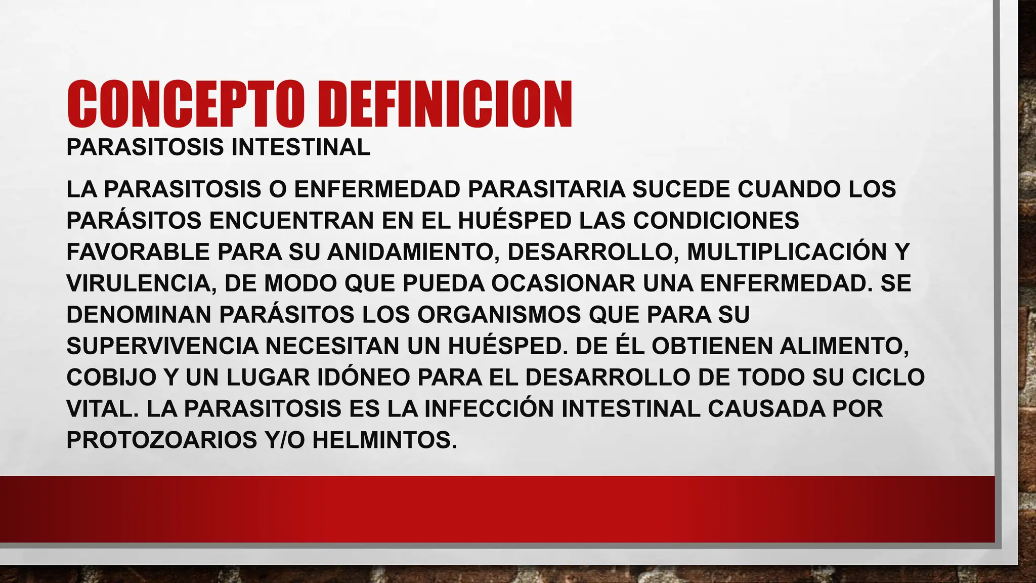 PARASITOSIS INTESTINAL en Pediatría, Enfermería y Familiar II | PPTX