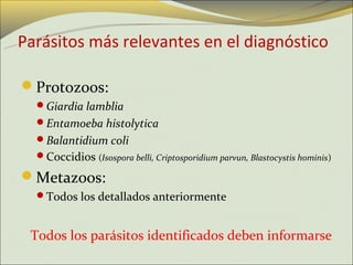Parasitosis intestinal un problema medico social | PPT