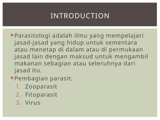 PARASIT YANG DAPAT MENGINFEKSI MANUSIA.pptx