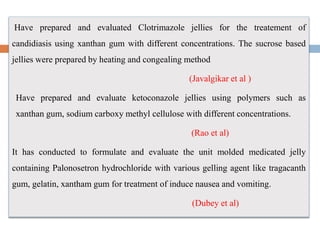 DEVELOPMENT AND EVALUATION OF ONDANSETRON MEDICATED JELLY | PPTX