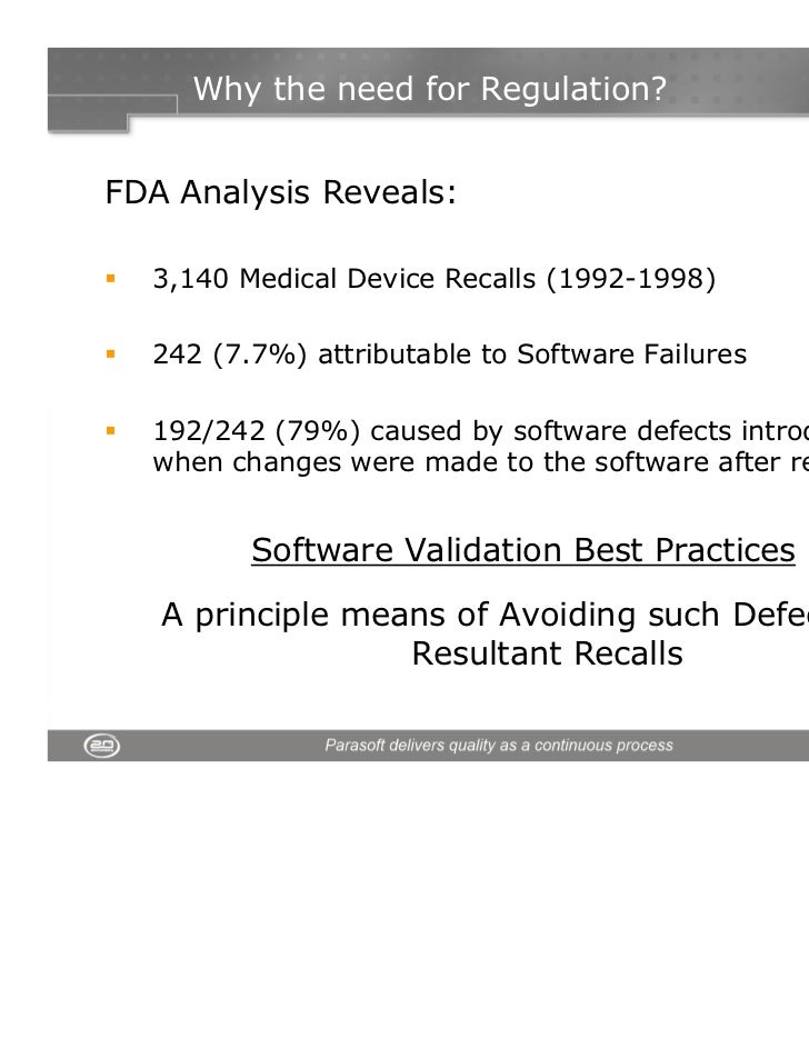Parasoft fda software compliance part1