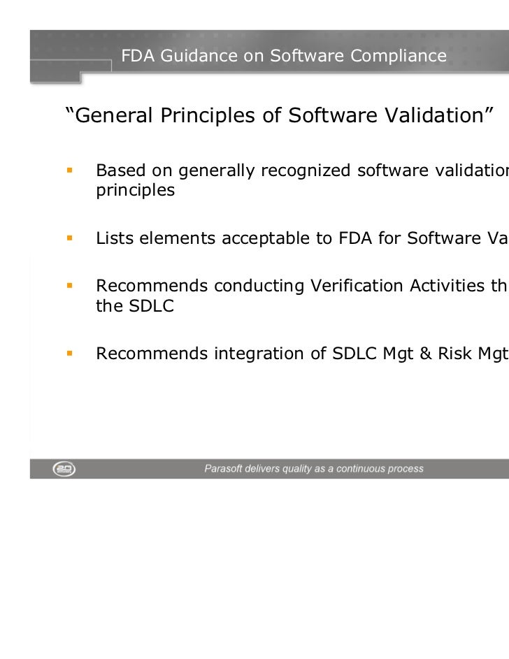 Parasoft fda software compliance part1