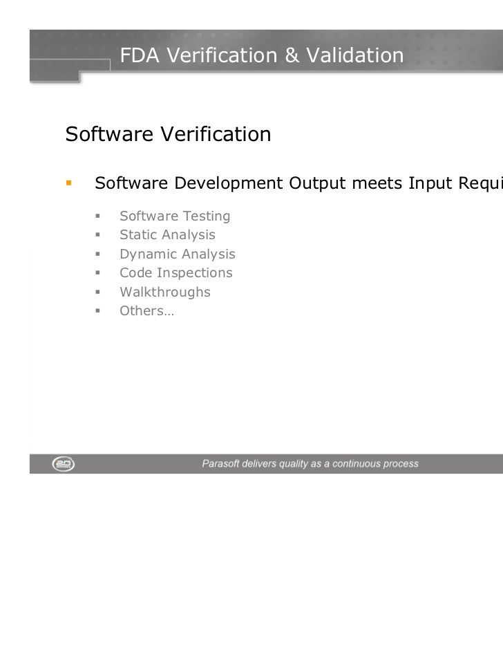 Parasoft fda software compliance part1