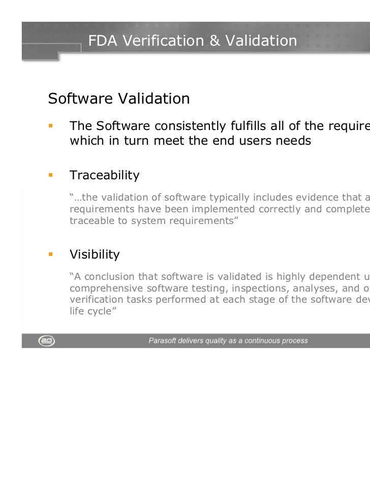 Parasoft fda software compliance part1