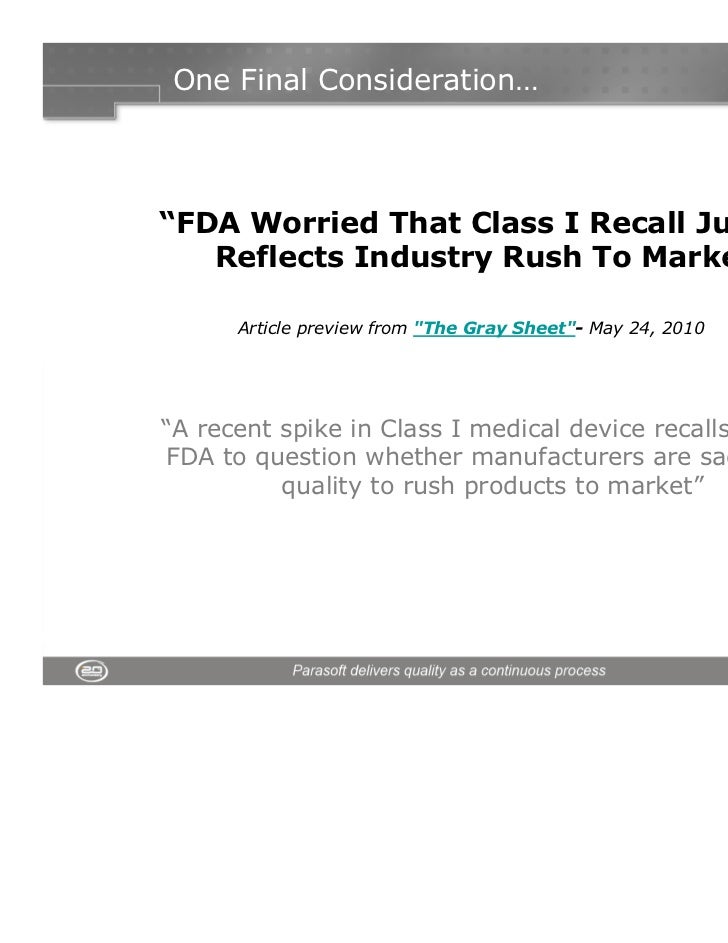 Parasoft fda software compliance part1