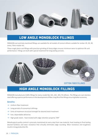 Buy Best Quality Refiner Plates and Fillings For Your Paper Machines | PDF