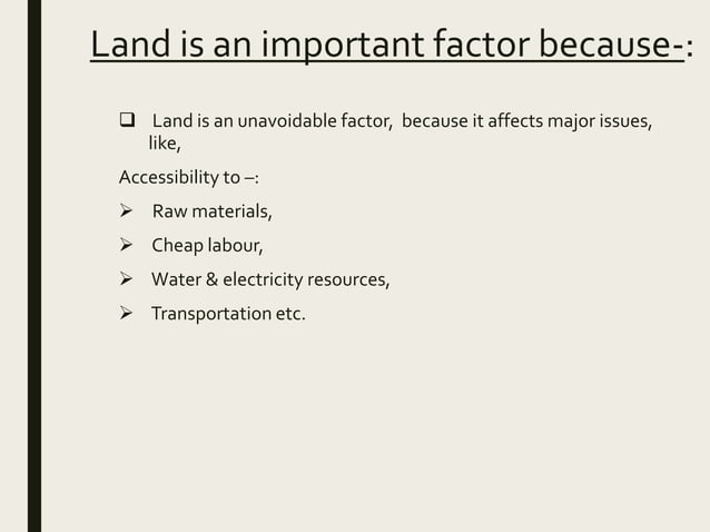 Factors of Production (economics) | PPTX