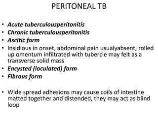 tuberculosis of the abdominal | PPTX