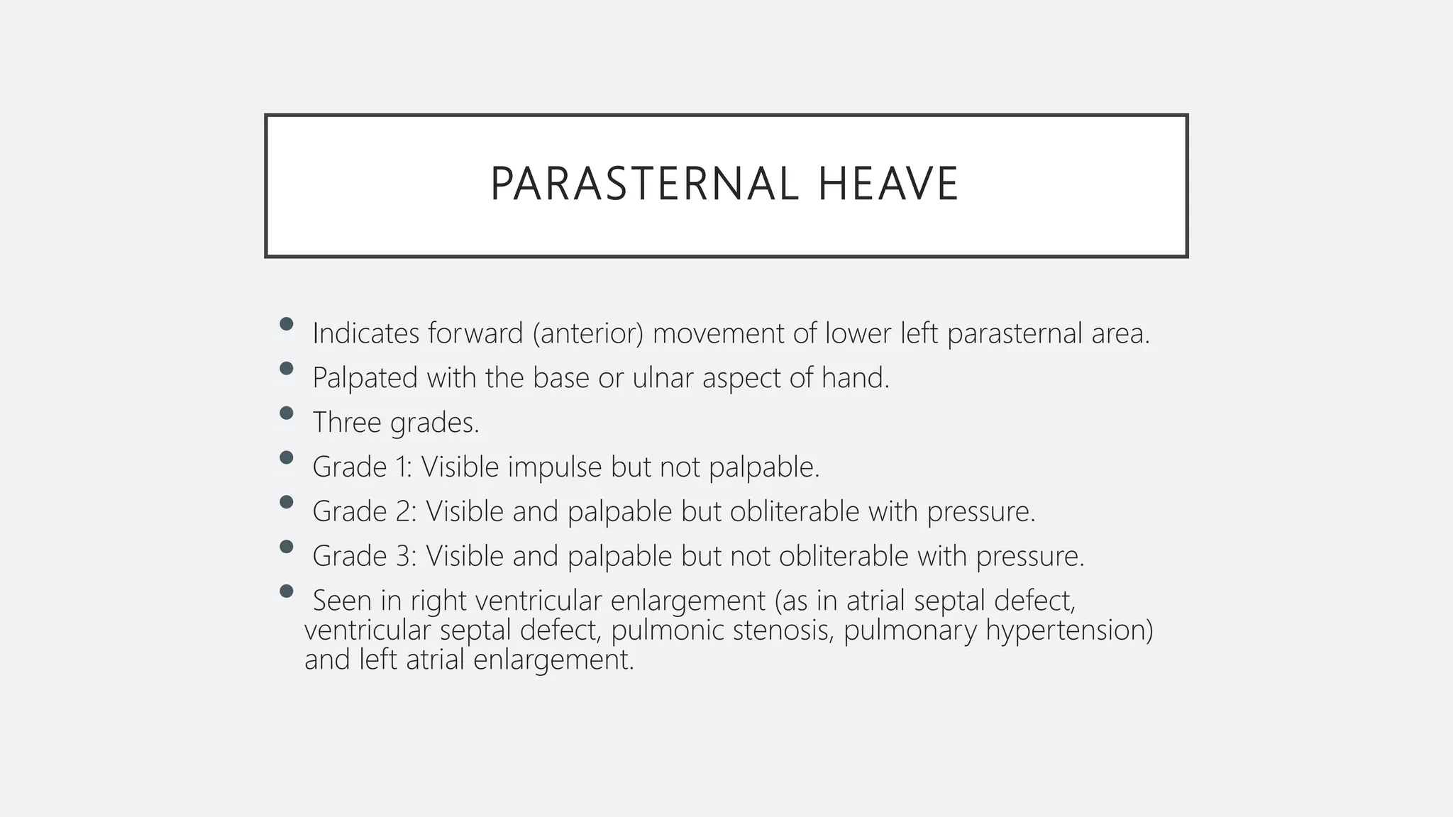 Parasternal heave | PPTX