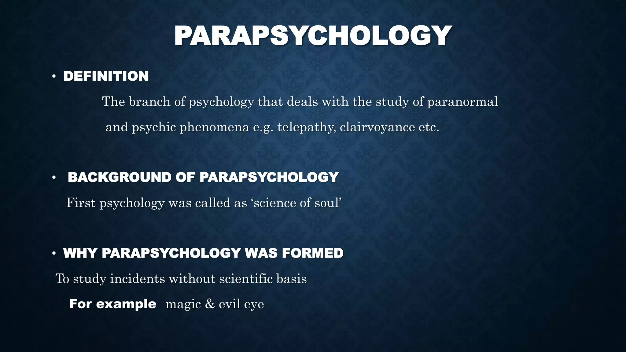 Parasychology,aura and chakras | PPTX