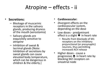 Parasympathetic (cholinomimetic ) drugs | PPT