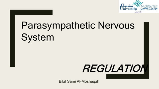 Parasympathetic Nervous System | PPTX | Brain and Nervous System ...