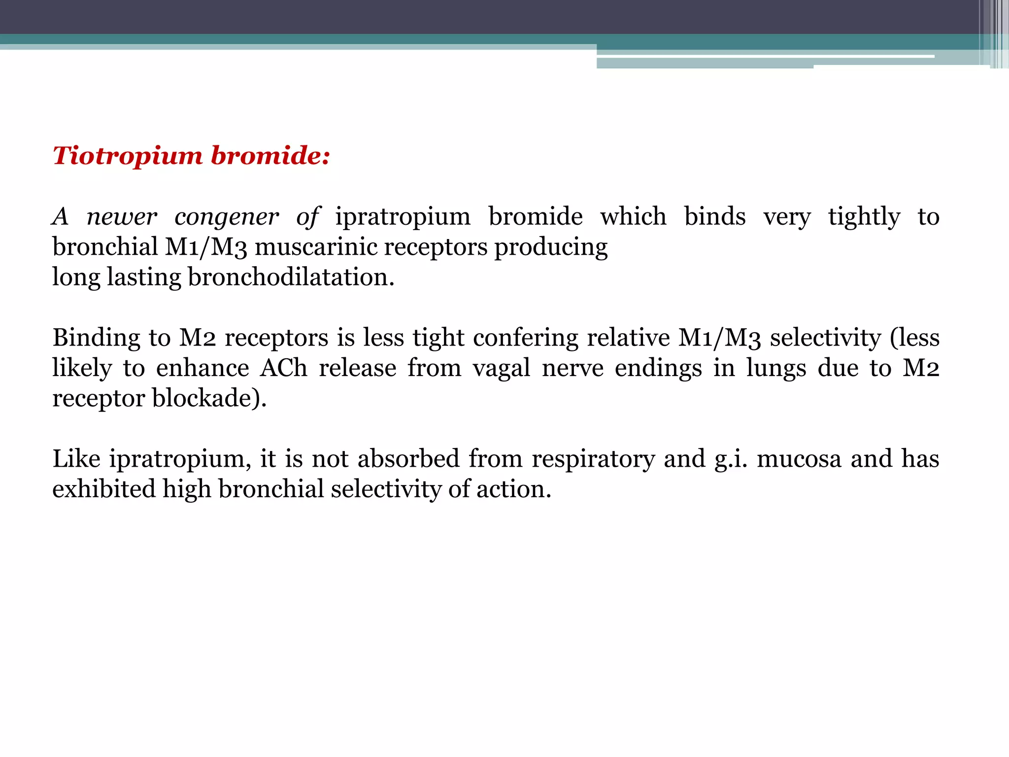 Parasympatholytic drugs | PPTX