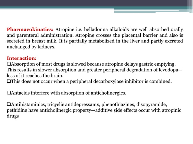 Parasympatholytic drugs | PPTX | Eye and Vision Conditions | Diseases ...