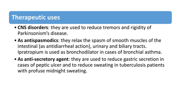 Parasympatholytics | PPTX