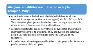 Parasympatholytics | PPTX