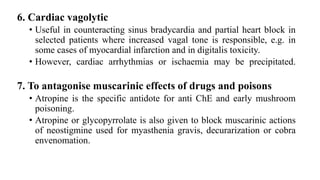Parasympatholytics/ Anticholinergic/ Muscarinic blockers/ Atropine | PPTX