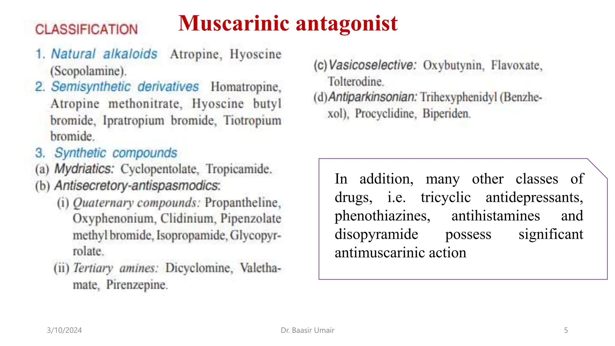 Parasympatholytics+MLT+3RD SEMSTER+BAASIR UMAIR.pptx