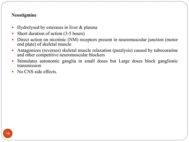 Parasympathomimetic agents | PPTX