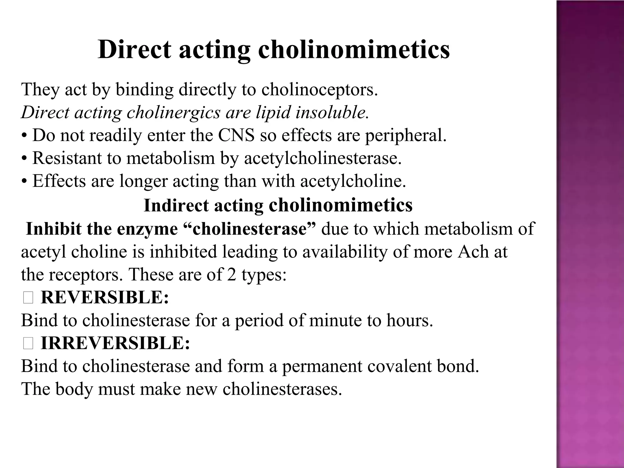 PARASYMPATHOMIMETIC DRUGS Classification and SAR.pptx