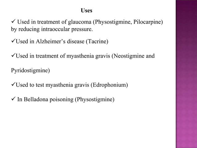 PARASYMPATHOMIMETIC DRUGS Classification and SAR.pptx | Brain and ...