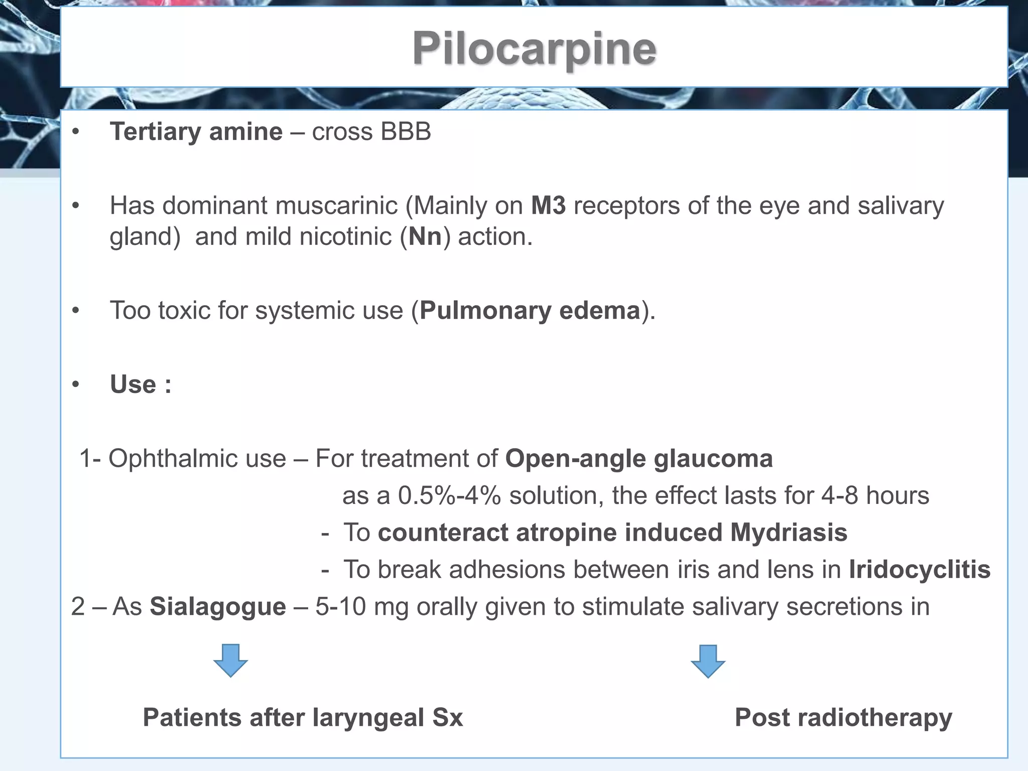 Parasympathomimetics | PPTX