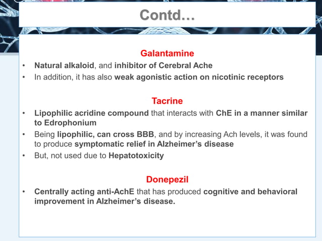 Parasympathomimetics | PPTX | Chemistry | Science