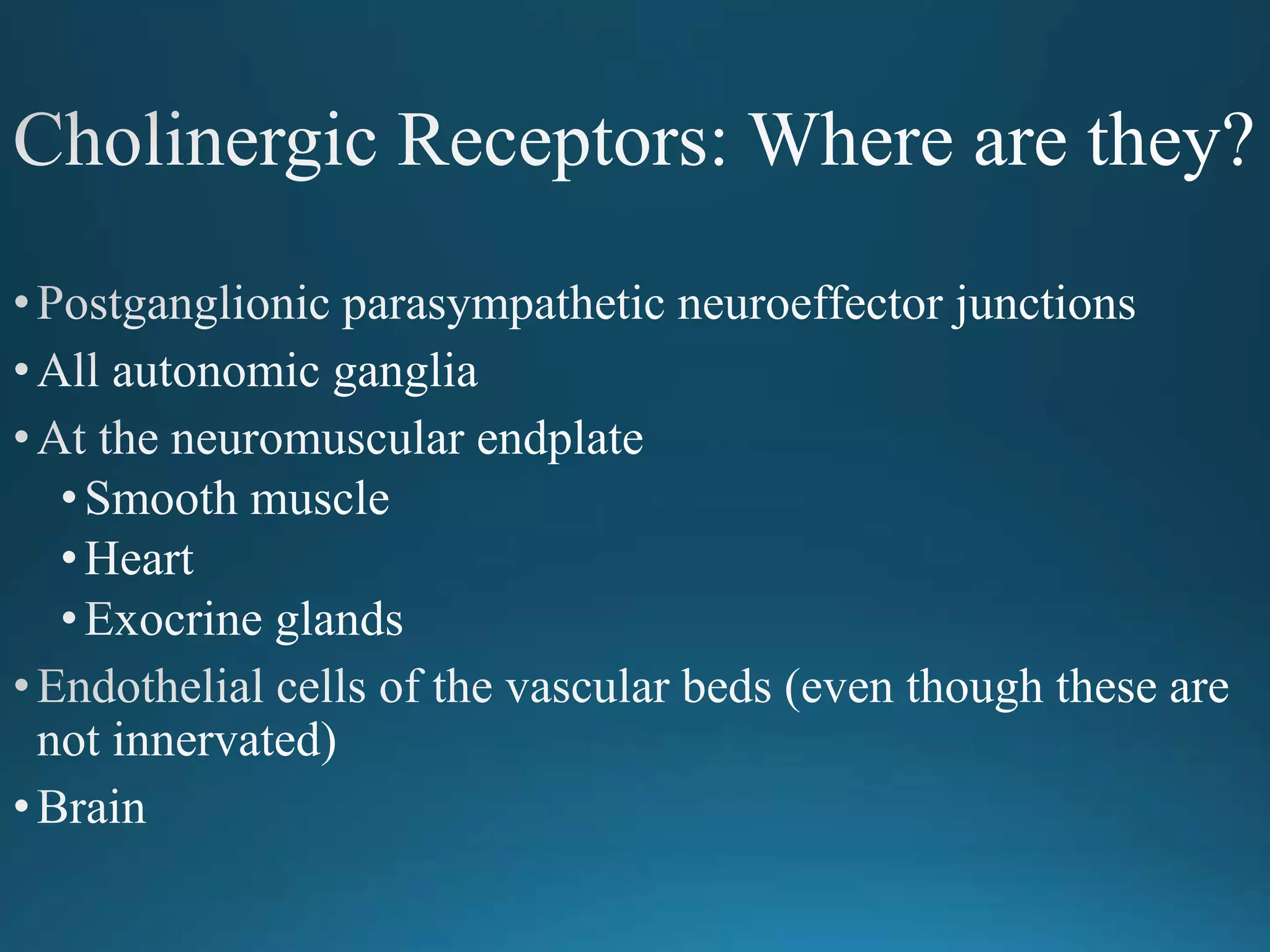 PARASYMPATHOMIMETICS / CHOLINERGIC DRUGS | PPTX