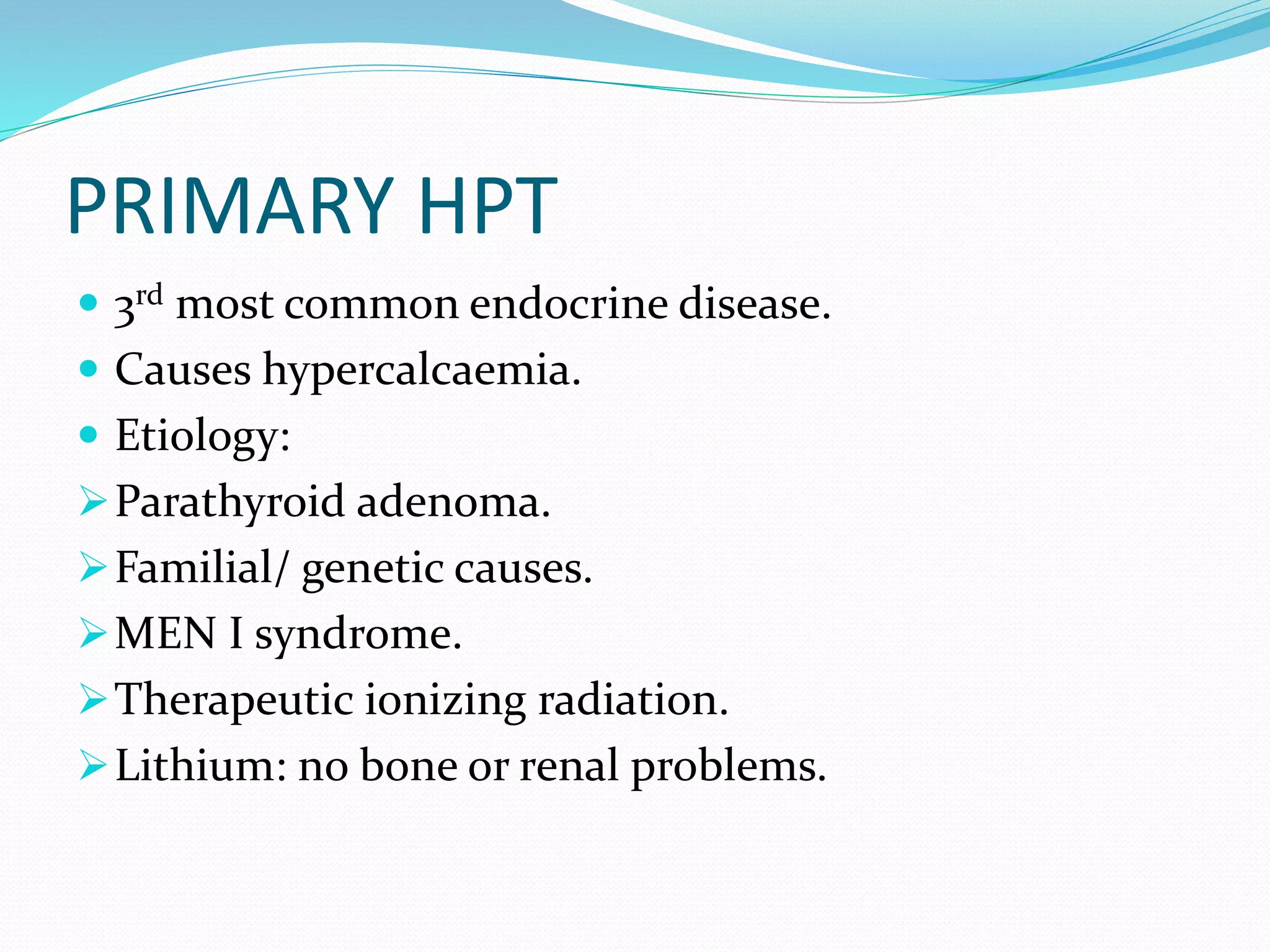 Parathyroid Diseases and Management | PPTX