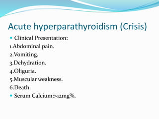 Parathyroid Diseases and Management | PPTX