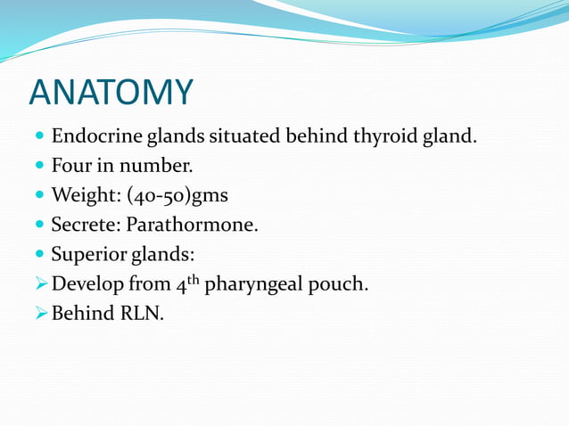 Parathyroid Diseases and Management | PPTX