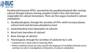 Parathyroid and calcium disorders.pptxfdd | PPTX